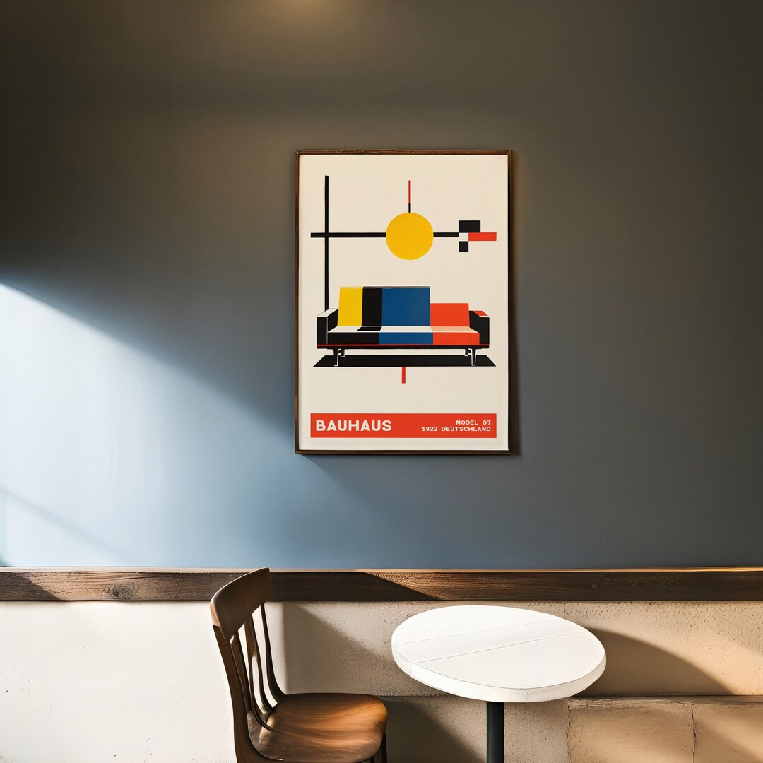 Bauhaus Furniture Poster Model G7 1922 Iconic Mid-century Modern Art ...