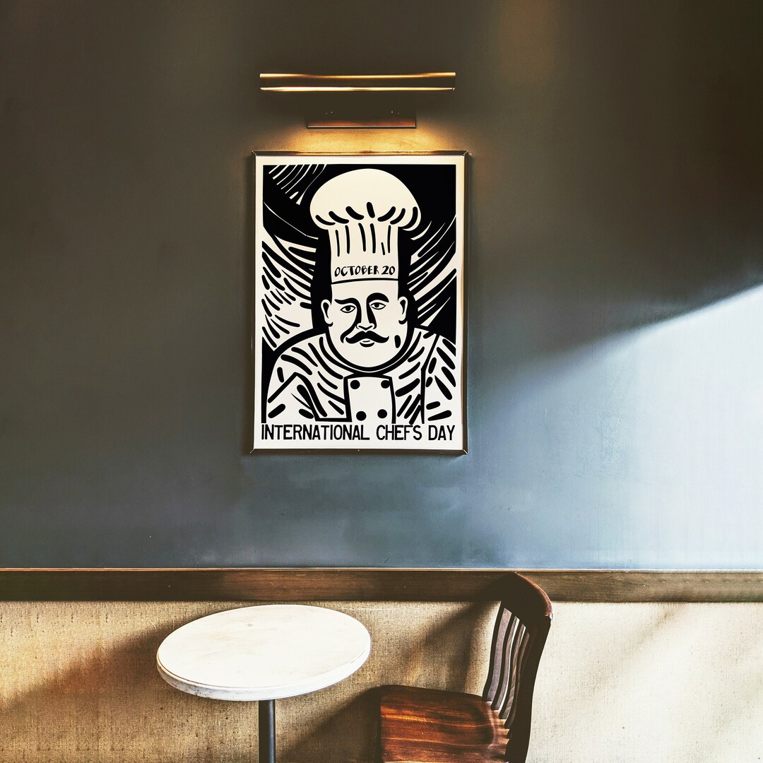 Chefs Day Poster International Cook Celebration Cooking - Etsy