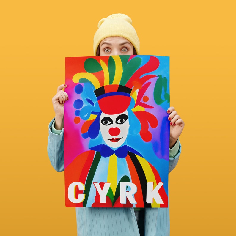 CYRK Polish Circus Poster Retro Advertising Poster - Etsy