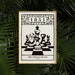 VINTAGE CHESS POSTER 1985 Black and White Chess Wall Art - Etsy