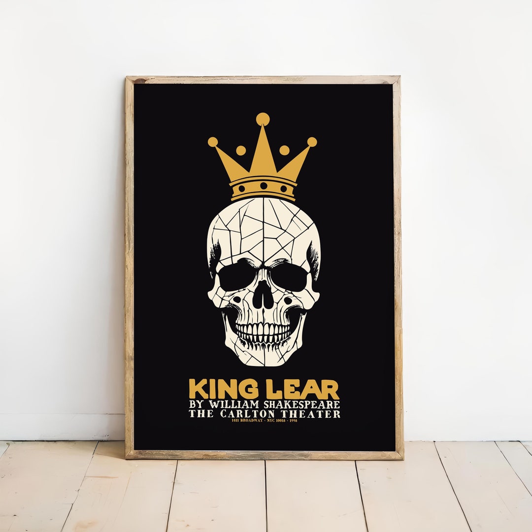 King Lear Theater Poster: Shakespeare Playbill Art Print - Etsy