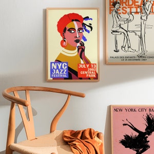 2002 NYC Jazz Festival Poster | Central Park Music Event Memorabilia, Vibrant Wall Art ...