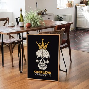 King Lear Theater Poster: Shakespeare Playbill Art Print - Etsy