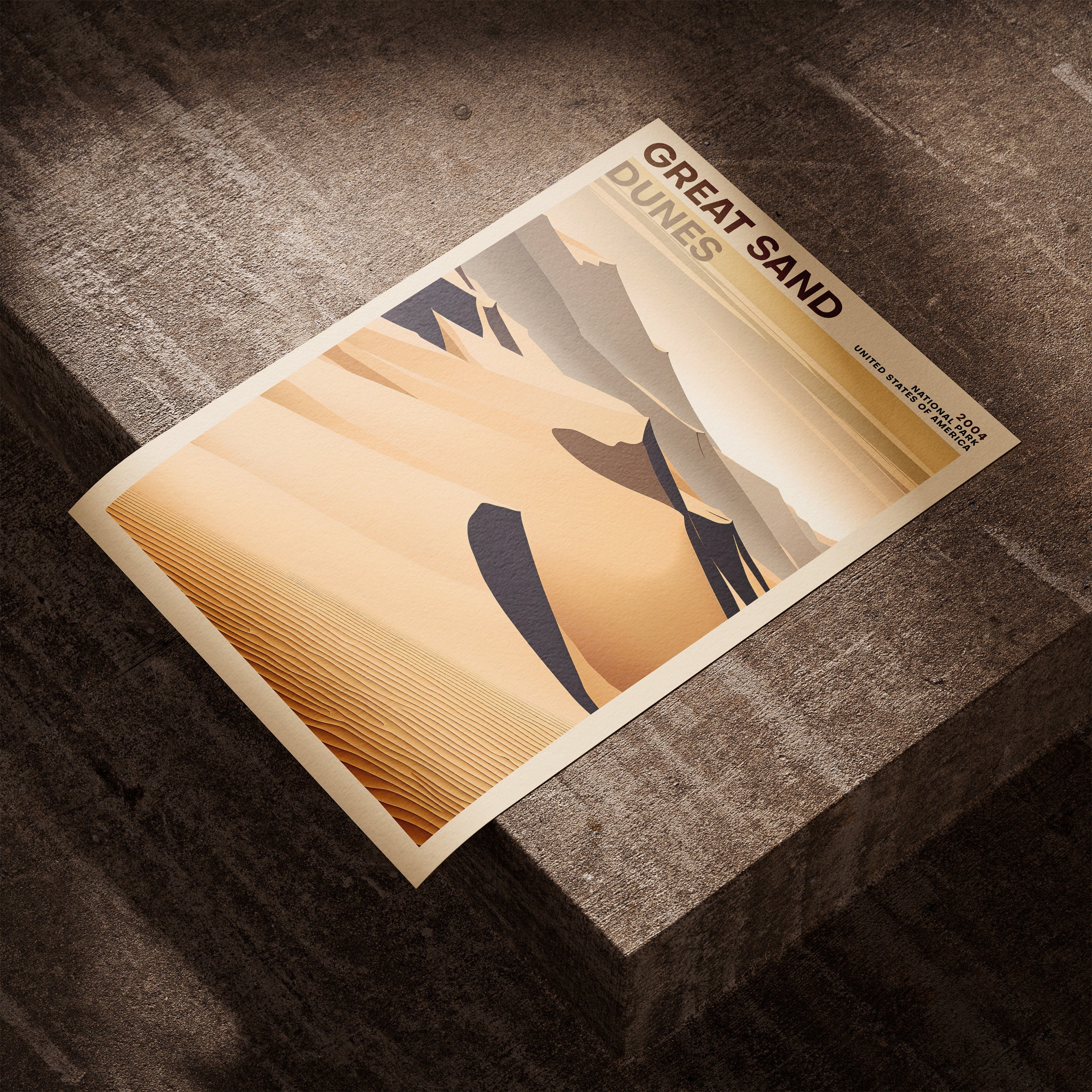 GREAT SAND DUNES National Park Poster Retro Travel Wall Art - Etsy