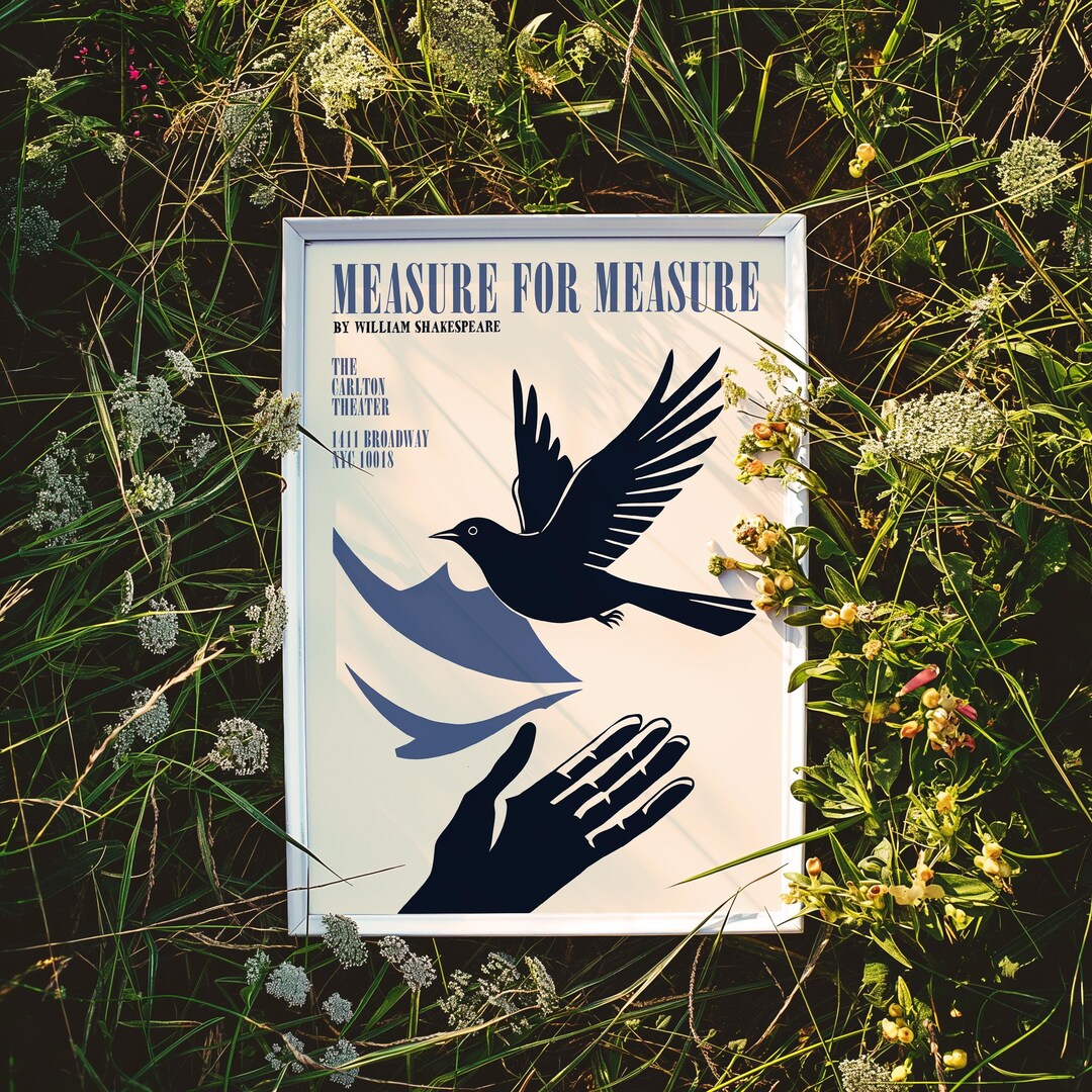 Measure for Measure Poster by William Shakespeare, Classic Play Wall ...