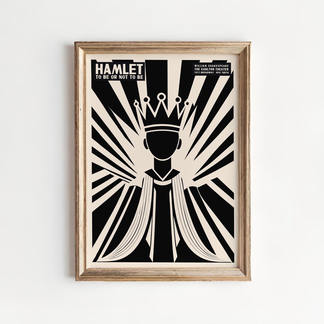 Hamlet Theater Poster - William Shakespeare Broadway Play Art Print ...