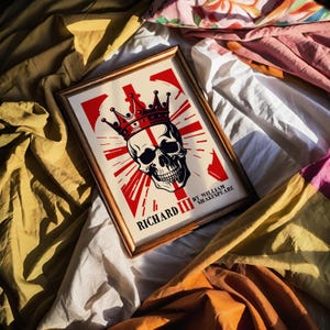 William Shakespeare’s Richard III Poster - Dramatic Literary Wall Decor ...