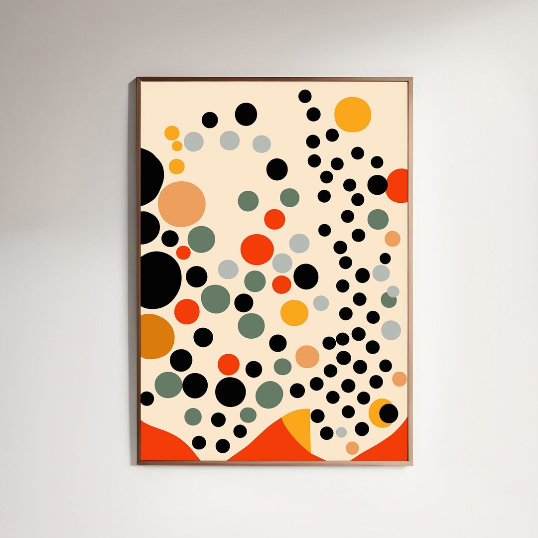 Abstract Mid-century Modern POSTER Abstract Wall Fine Art Print Retro ...
