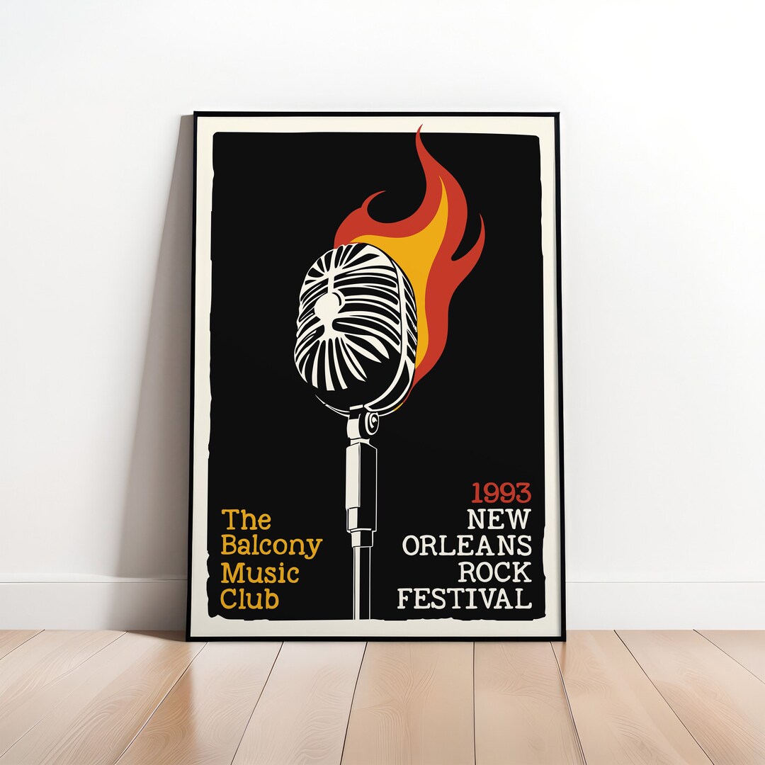 1993 New Orleans Rock Festival POSTER | the Balcony Music Club ...