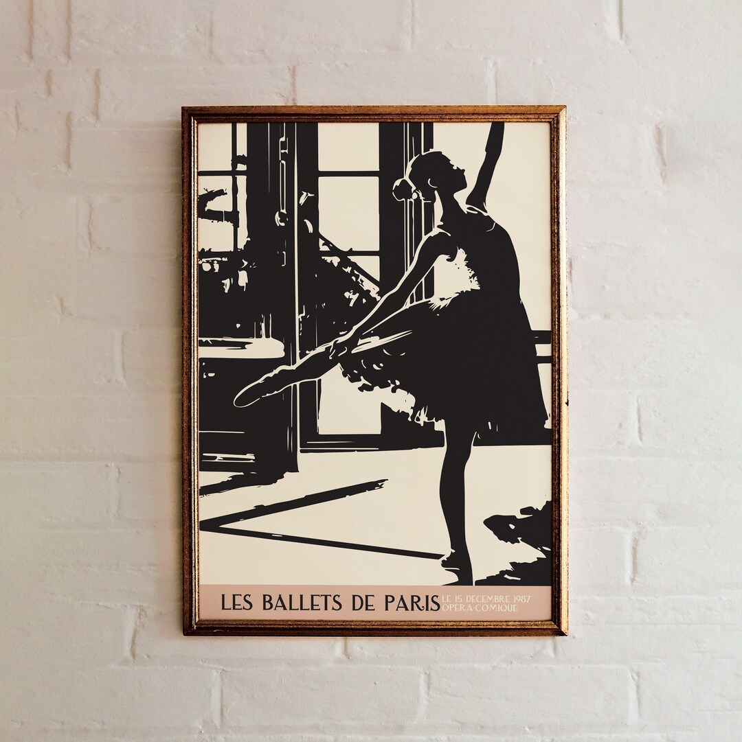 French Ballet Poster 1987 Vintage Giclee Reproduction Retro France ...