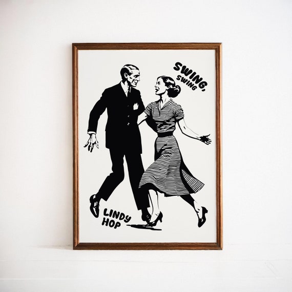 Swing Dance Drawing Swing Dancing Vector Art, Icons, And Graphics For