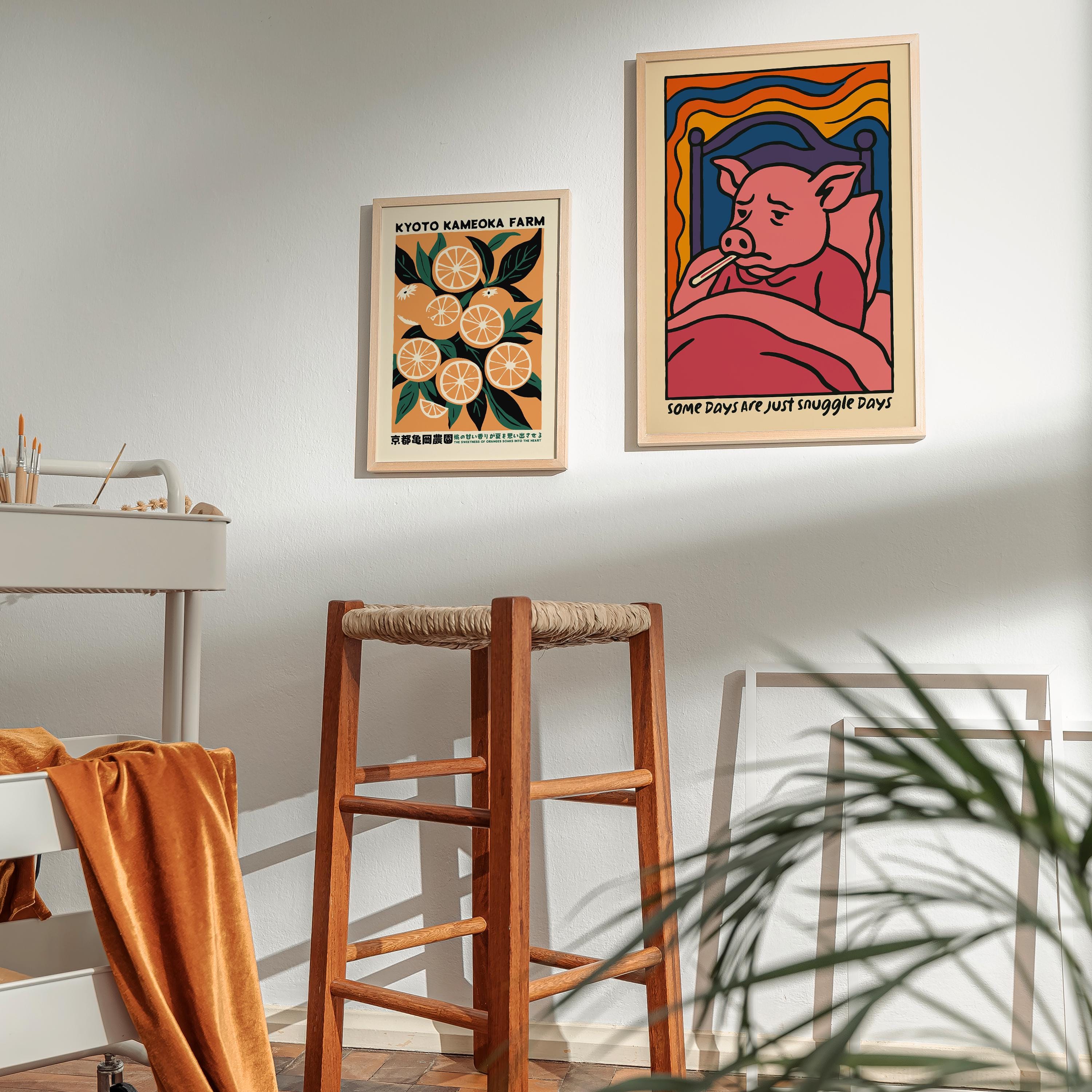 24x36 - Sick Pig Poster - Whimsical Pediatric Clinic Wall Art - Etsy