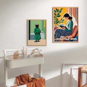 Open a Book - Grow Your Mind. Motivational Poster, Inspirational Gift ...