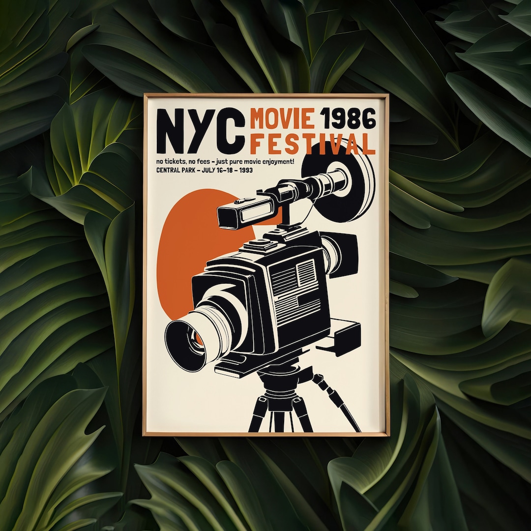 1986 NYC Film Festival Poster: Vintage Hollywood Glam Print - Etsy