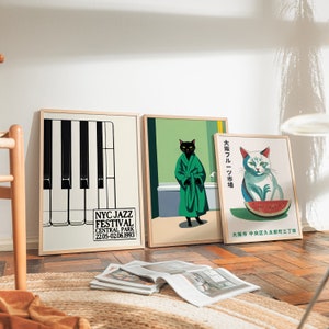 1993 NYC Jazz Festival Poster - Central Park Collectible Music Event Memorabilia - Retro Piano ...