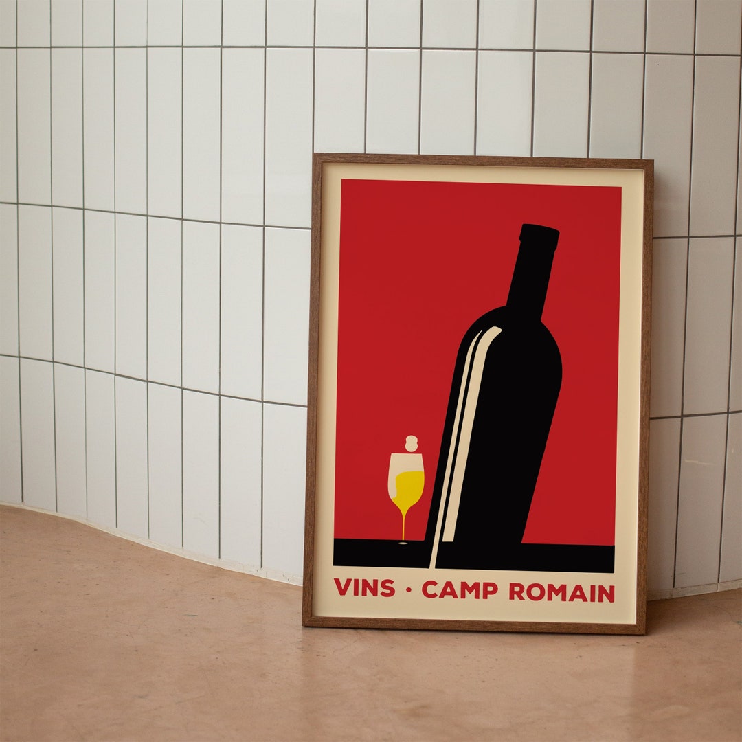 Vintage Beverage Poster, Italian Wine Print, Classic Advertising Print ...