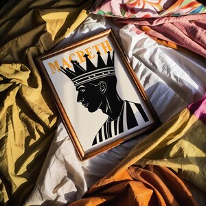 Macbeth Poster | Shakespearean Wall Art | Classic Literature Decor ...