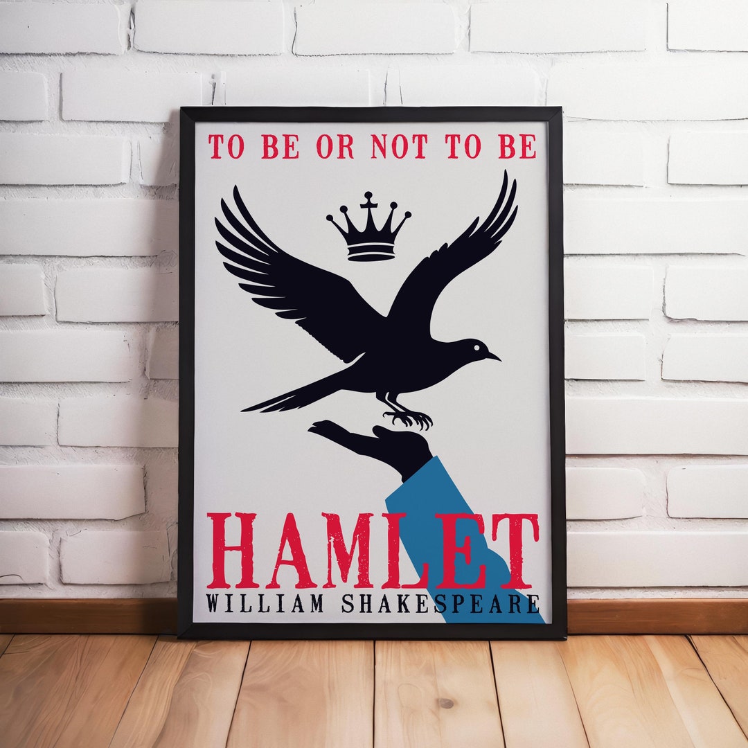 William Shakespeare’s Hamlet Poster - to Be or Not to Be Quote ...
