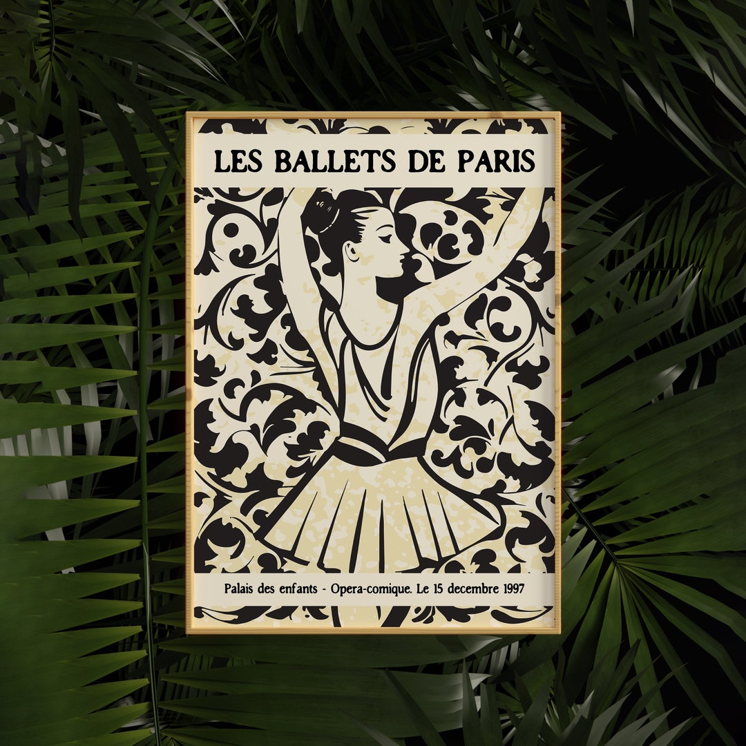 French Ballet Poster Paris Opera Theater Poster Ballet Wall Art Prints ...