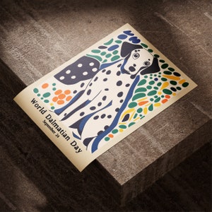 WORLD DALMATIAN DAY Poster Illustrated Portrait Ideal Present for Those ...