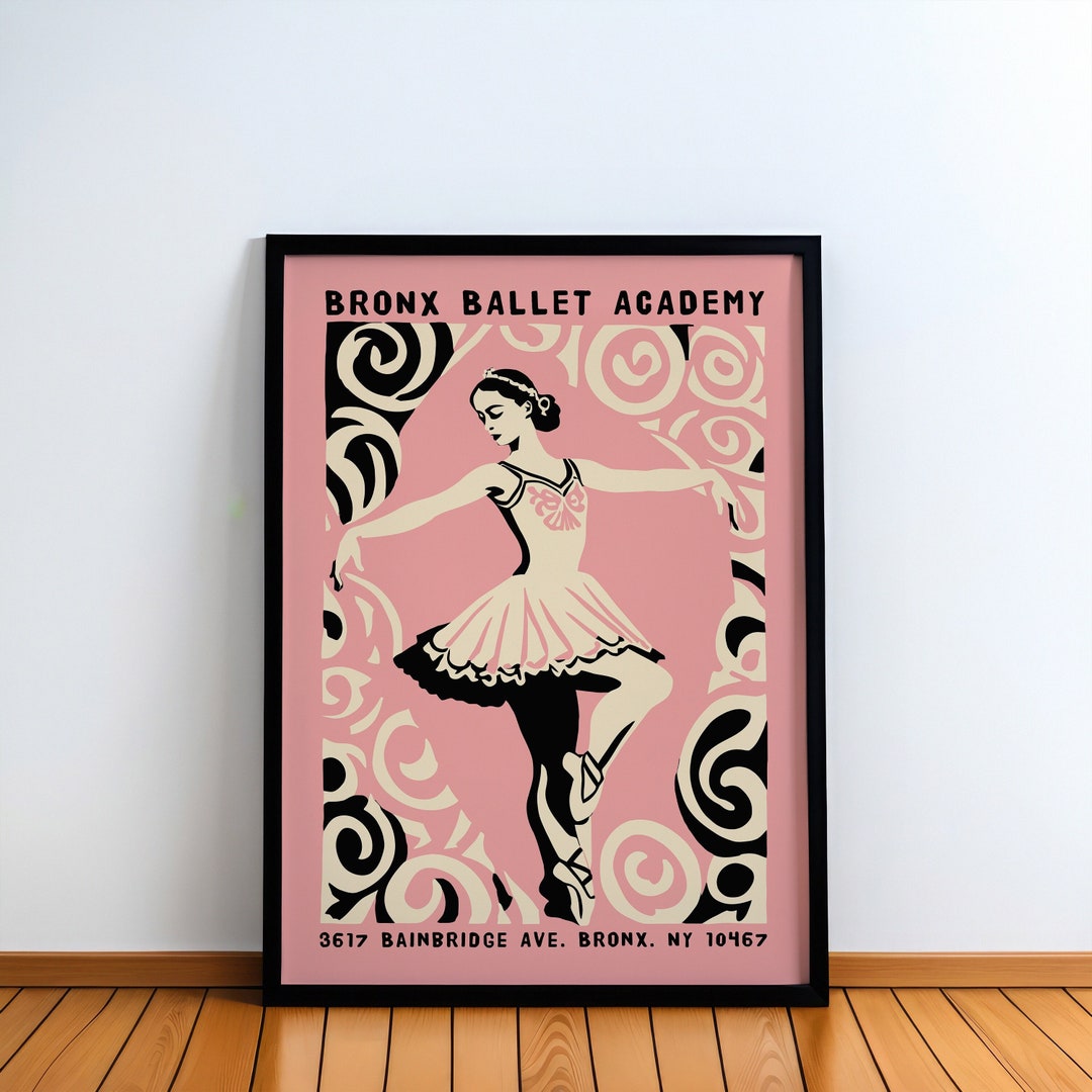 BRONX BALLET Poster - New York City Ballerina Illustration - NYC ...