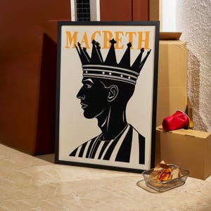 Macbeth Poster | Shakespearean Wall Art | Classic Literature Decor ...