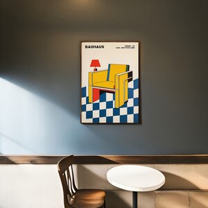 Bauhaus Furniture Poster - Model C1 1921 - Mid Century Modern Art ...