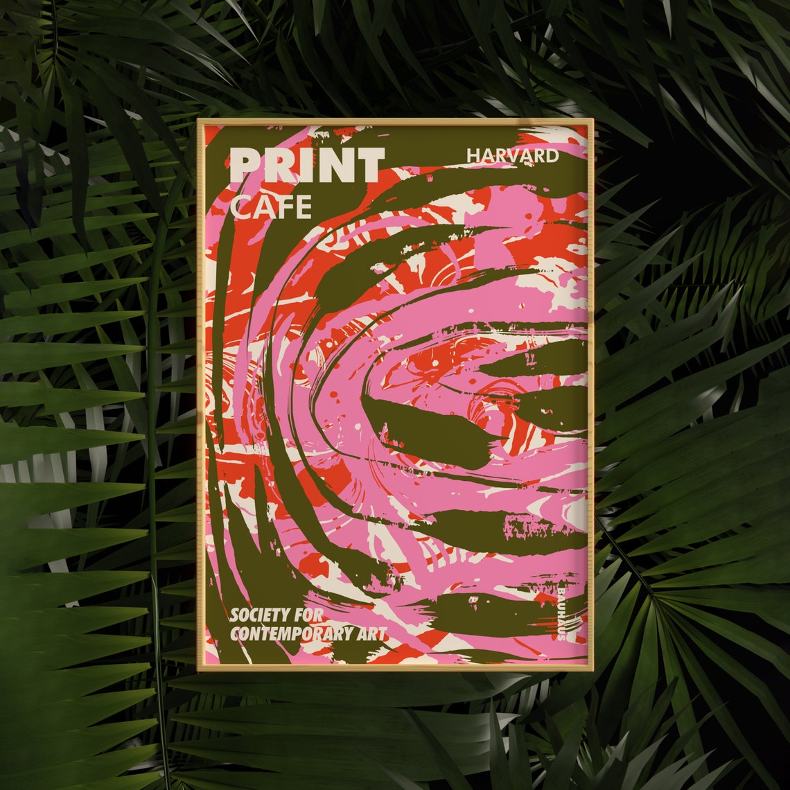 Modern Art Exhibition Poster Society for Contemporary Art - Etsy