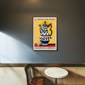 Italian Porcelain Poster - La Porcellana Bianca - Elegant Ceramic ...