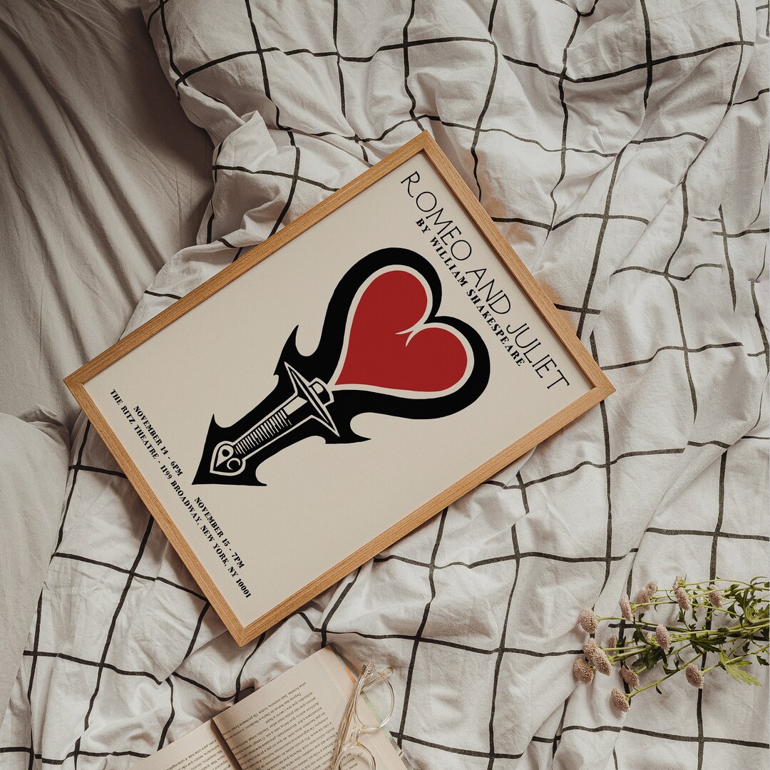 Romeo and Juliet Broadway Poster - William Shakespeare’s Classic Play ...
