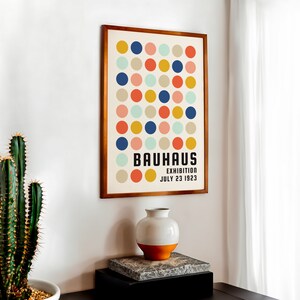 BAUHAUS DOTS POSTER Bauhaus Dots Print, Bauhaus Exhibition Poster ...