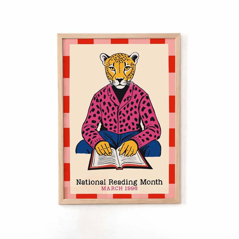National Reading Month Posters - Etsy