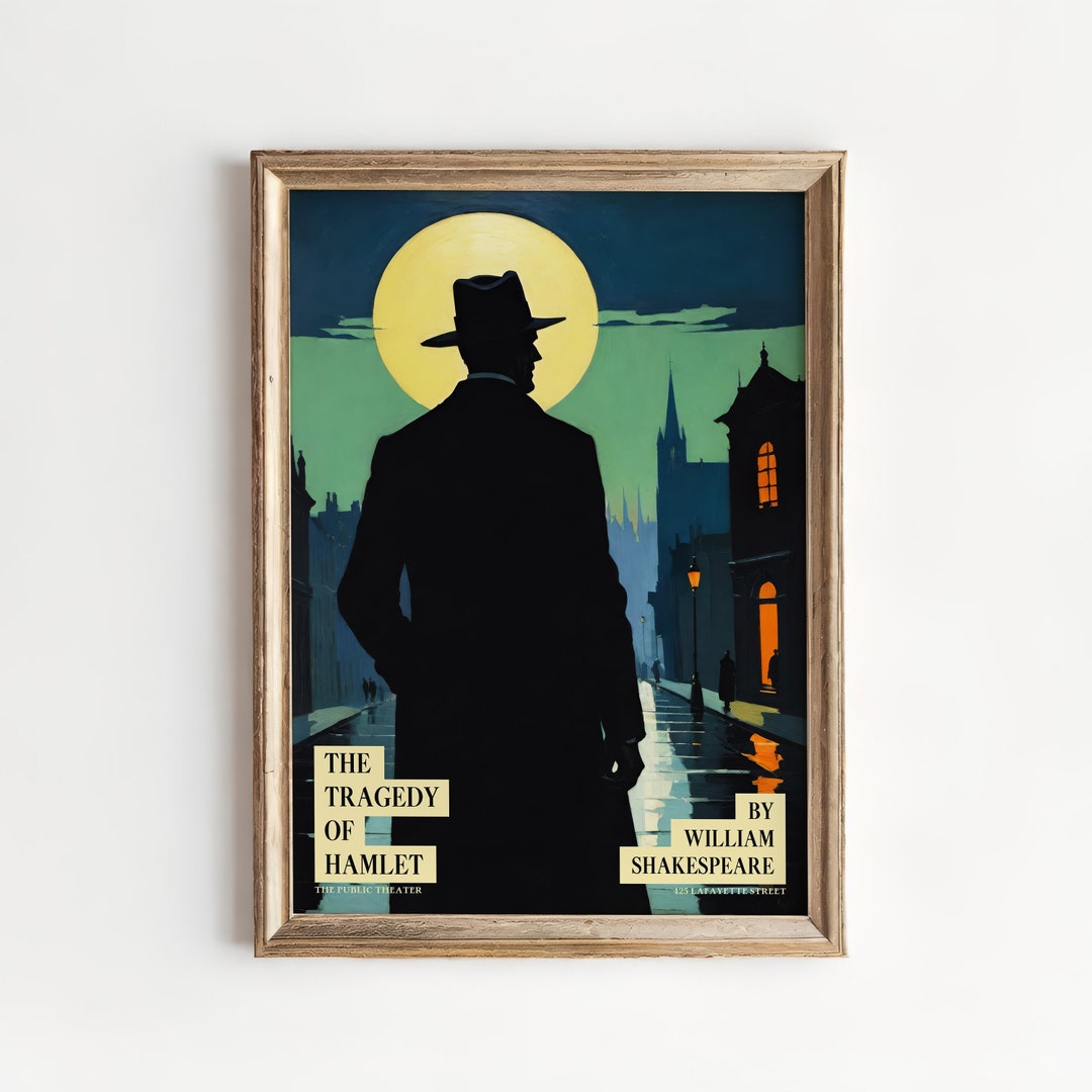 The Tragedy of Hamlet Theater Poster - William Shakespeare Play Art ...