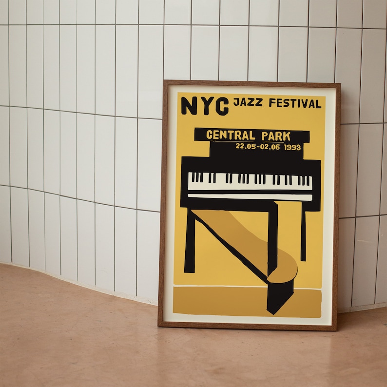 New York City Jazz Festival POSTER Central Park NYC Street - Etsy
