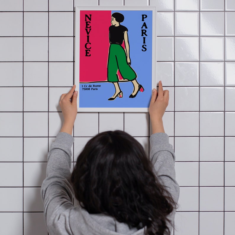 French Fashion Poster Retro Concept Store Poster - Etsy