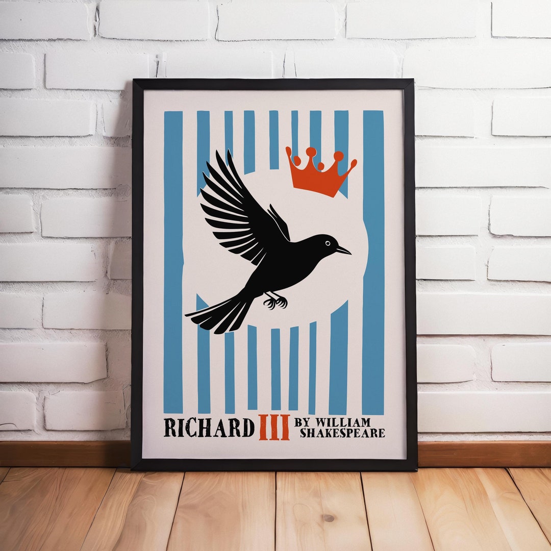 Richard III Poster by William Shakespeare Theatrical Play Artwork ...