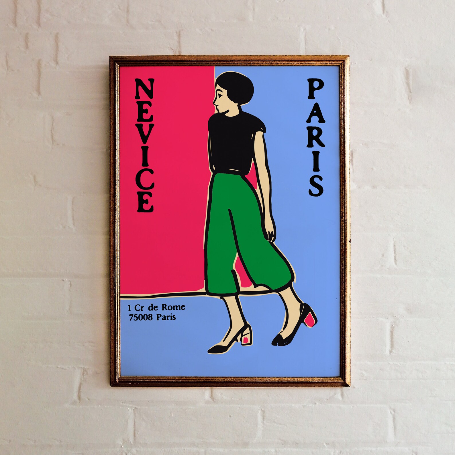 French Fashion Poster Retro Concept Store Poster - Etsy
