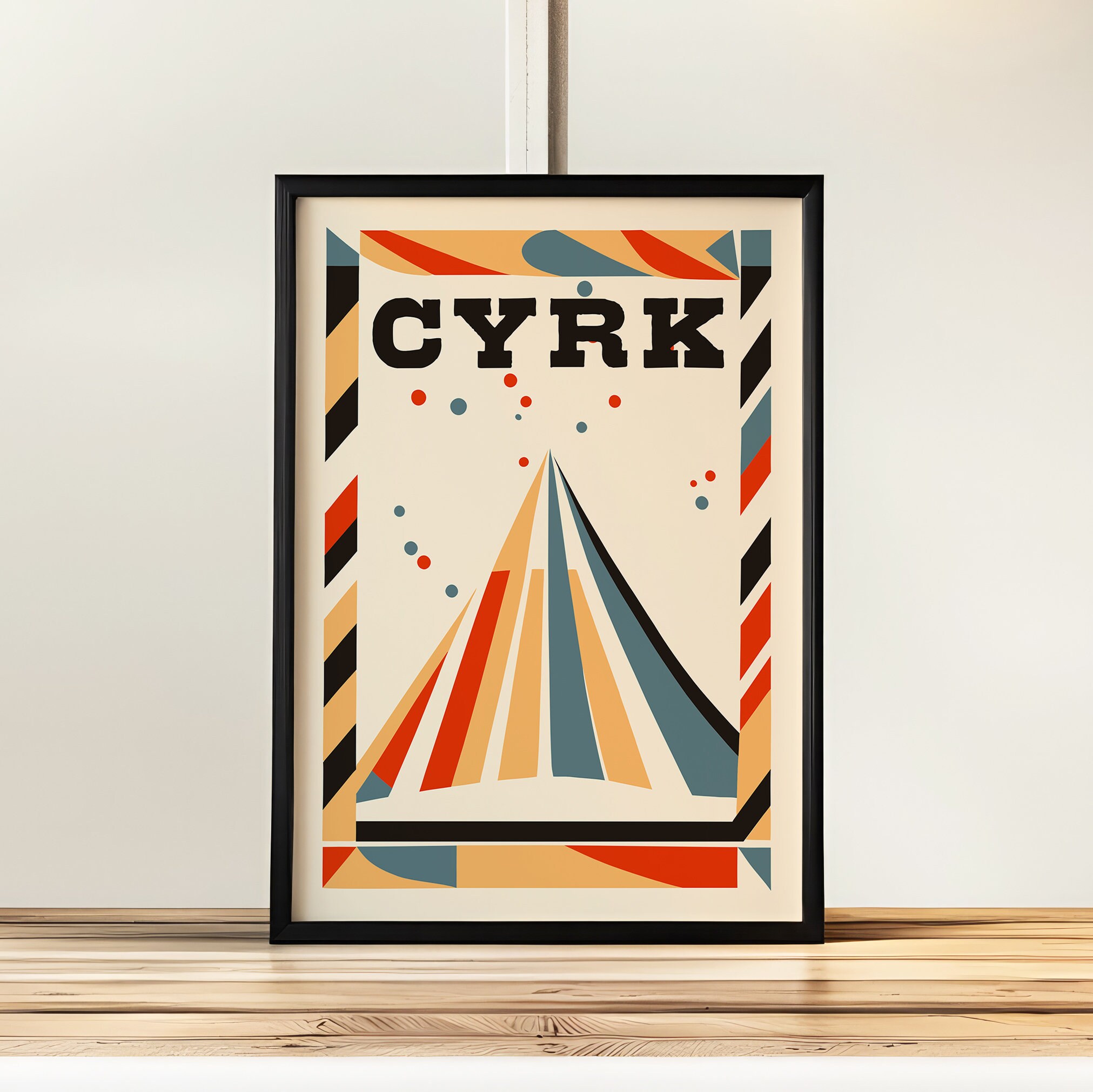Polish CYRK Circus Poster Retro Advertising Poster - Etsy