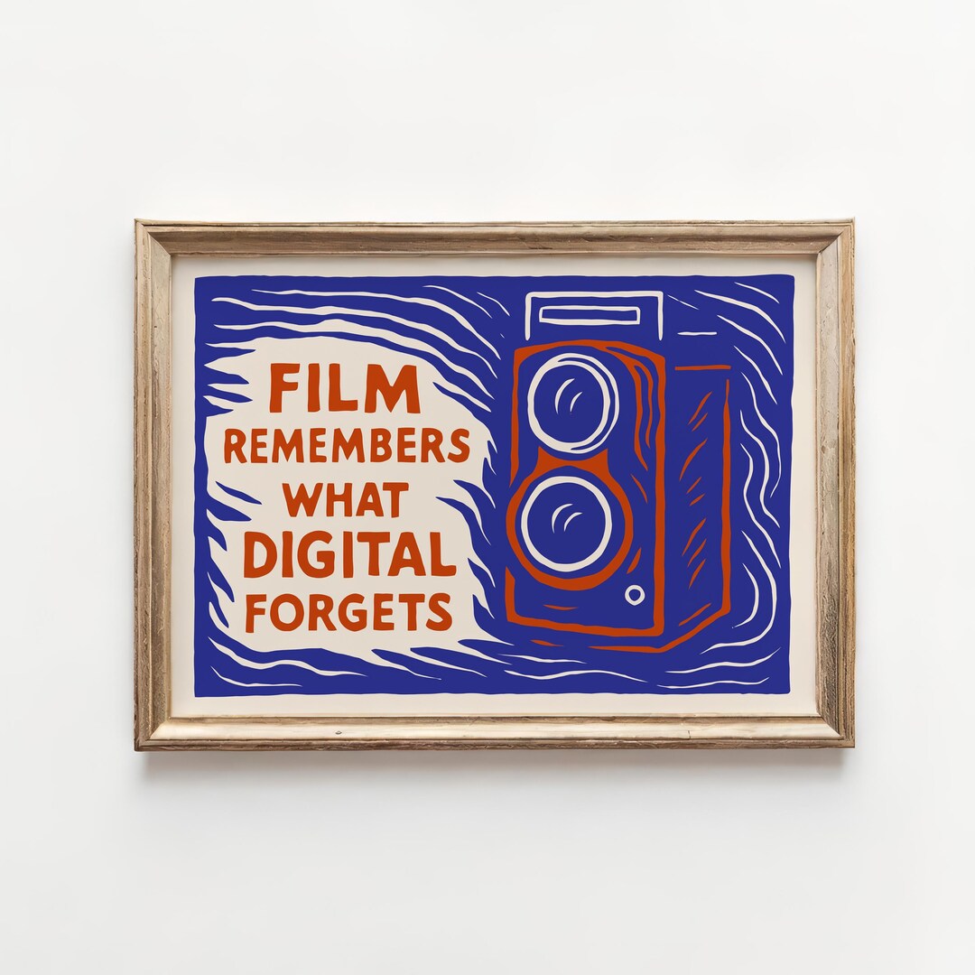 Film Camera Poster - Analog Photography Wall Art Print - Vintage Camera ...