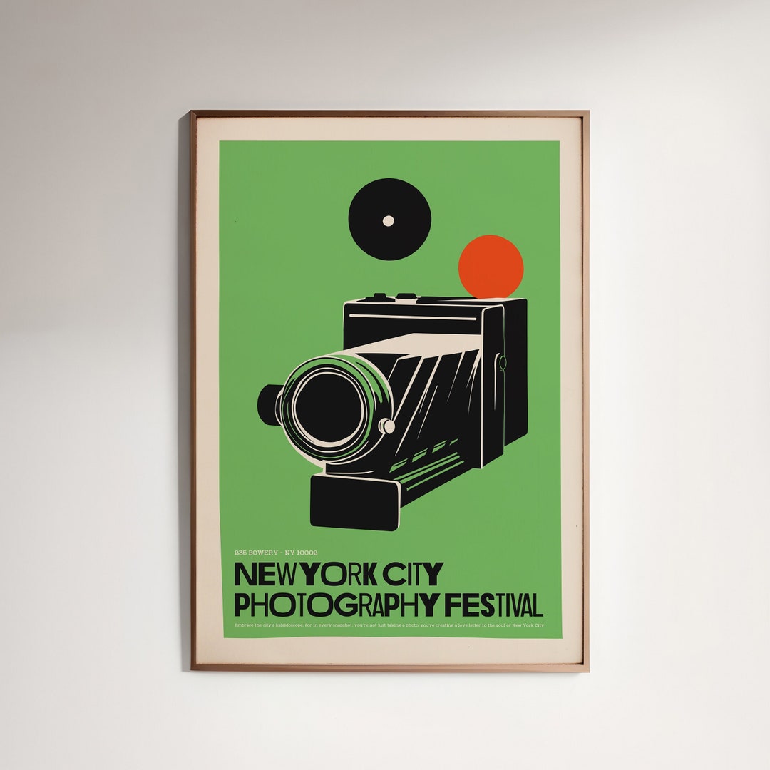 NYC Photography Festival Poster Photo Exhibition NYC Large - Etsy