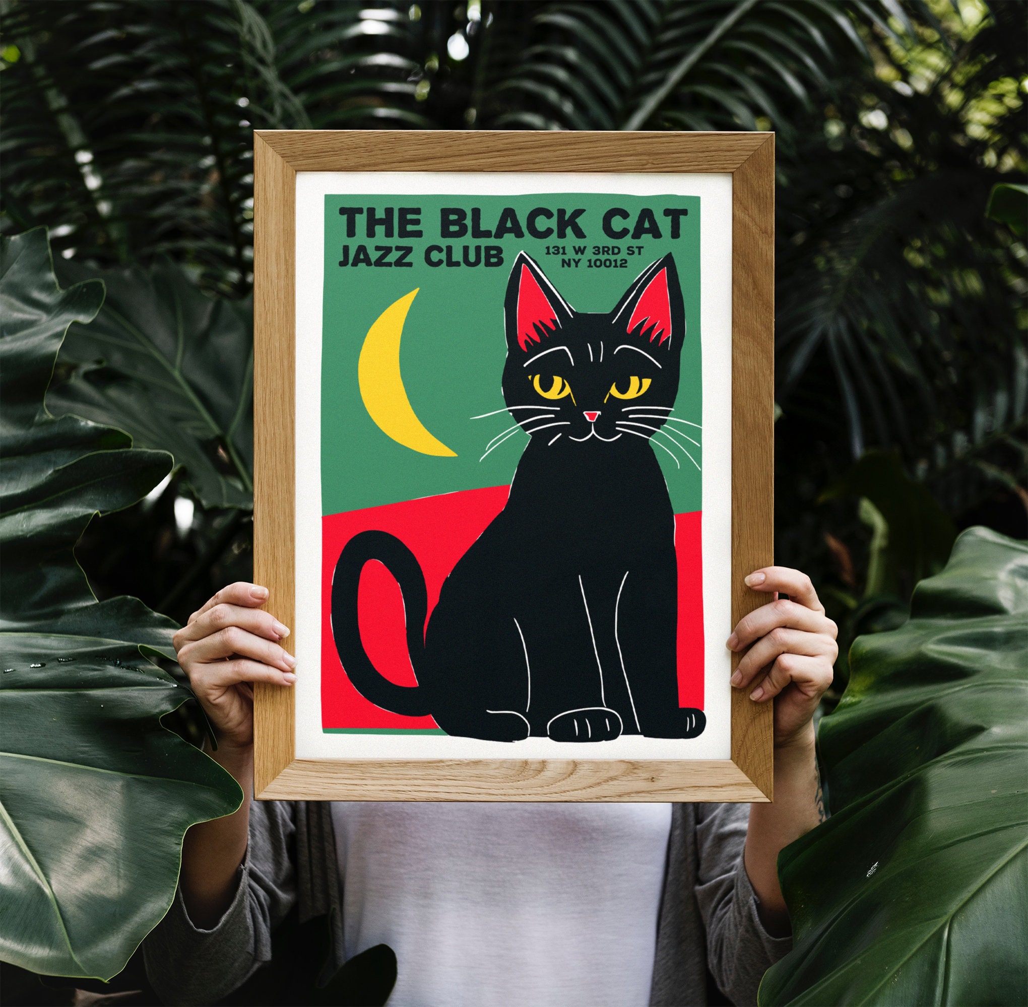 Black Cat Gig Poster