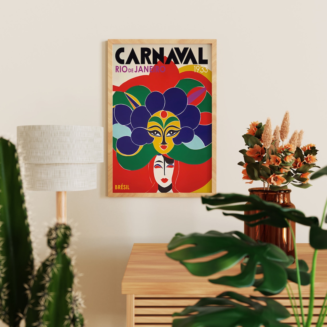 Retro Carnival Poster Rio De Janeiro Brazil Rio Gift - Etsy