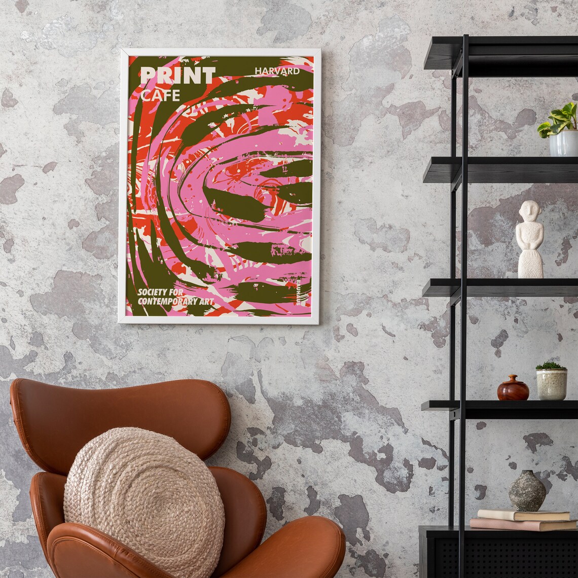 Modern Art Exhibition Poster Society for Contemporary Art - Etsy