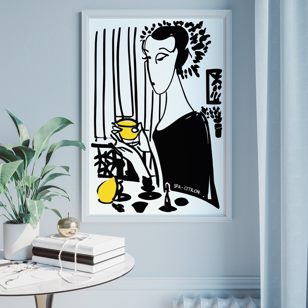Vintage Spa Citron Poster Classic Advertising Print Soda - Etsy