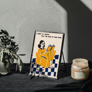 Reading Quote Poster - Inspirational Literary Art for Book Lovers ...