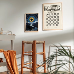 Classy Chess Poster, Vintage Chess Art Prints | Chess Wall Art | Chess ...