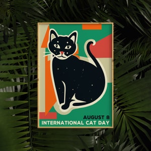 International Cat Day Poster Original Poster, Print, Illustration, Wall ...