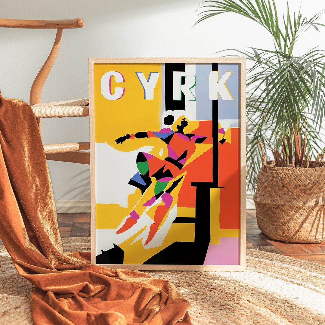 CYRK Polish Circus Poster Retro Advertising Poster Polish School of ...