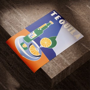 TEQUILA POSTER Retro Advertising Mexican Wall Art 24x36 / 20x30 / 18x24 ...