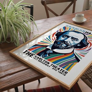 Hamlet Theater Poster - Vibrant Multicolor Art Print - Shakespeare ...